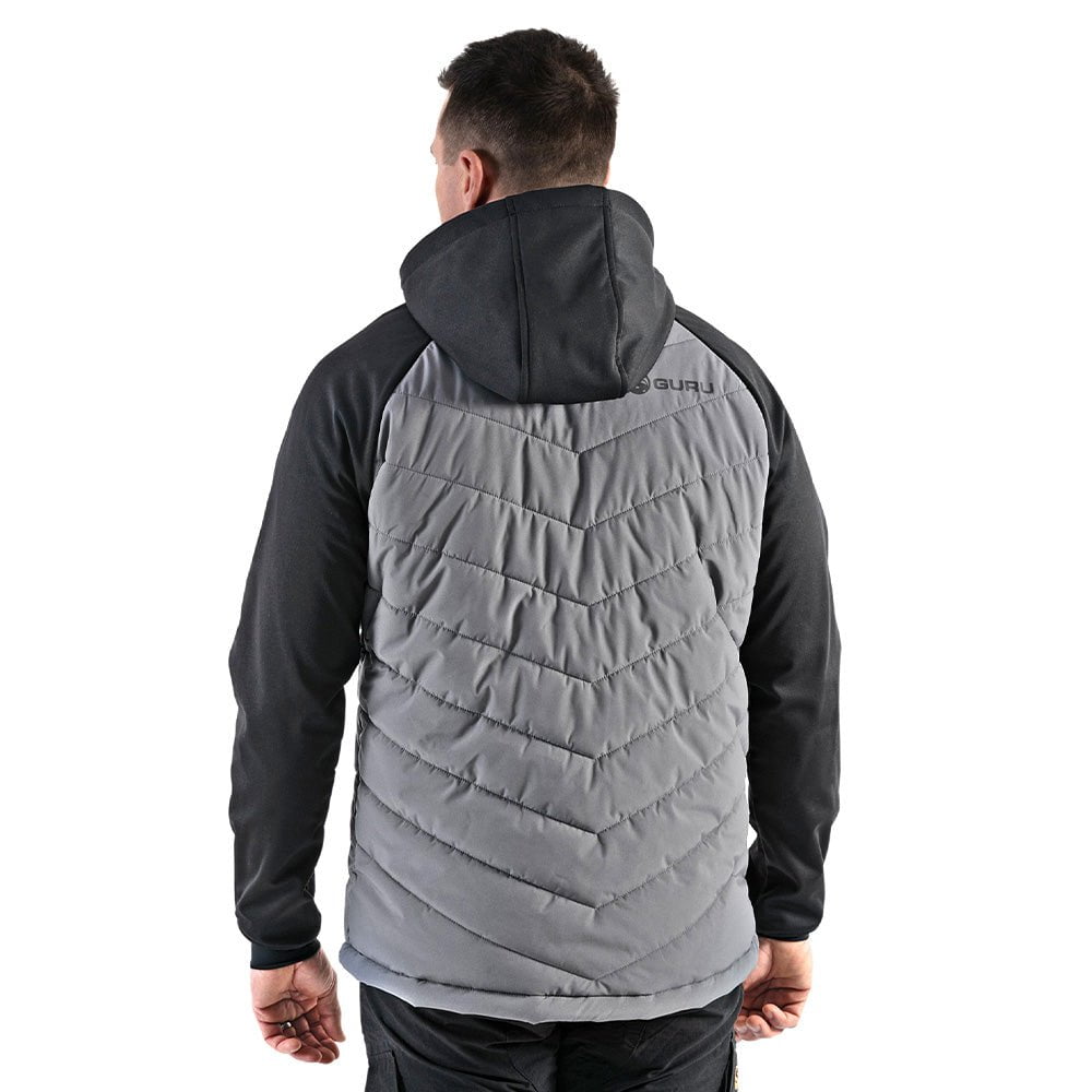 Guru Hybrid Jacket Charcoal – hibridna jakna za ribolov – MatchFishing