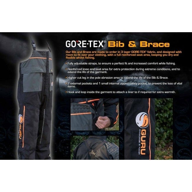 Guru GORE-TEX Bib & Brace – vodonepropusne hlače s tregerima – MatchFishing