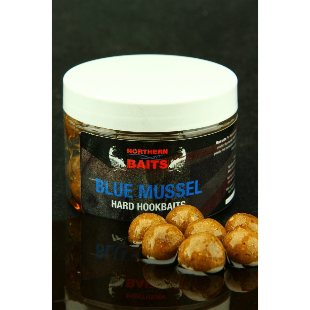 Northern Baits - Blue Mussel Glugged hookbaits 20mm - MatchFishing